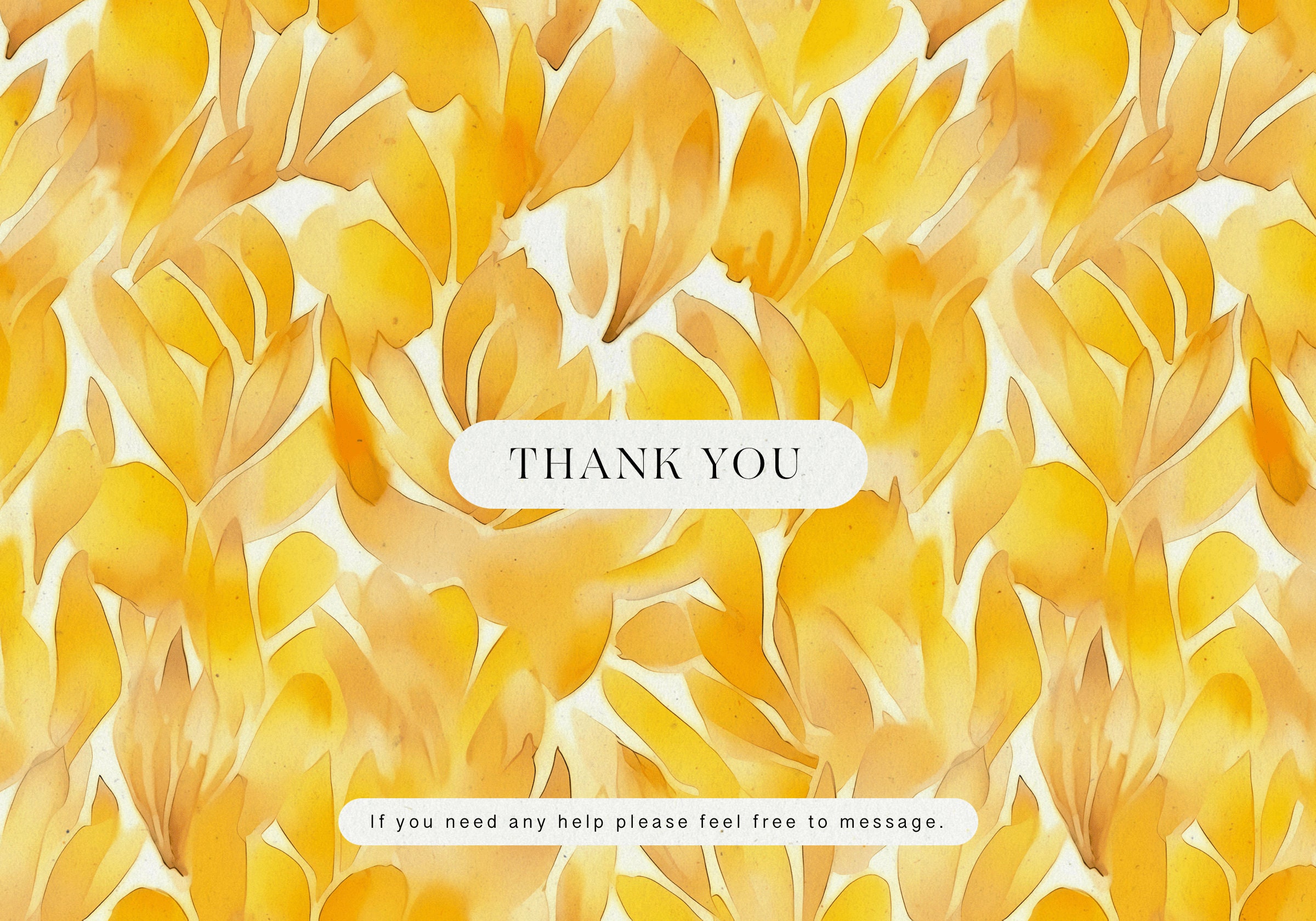 Yellow Watercolour Digital Paper Seamless Pattern PNG Yellow Scrapbook ...