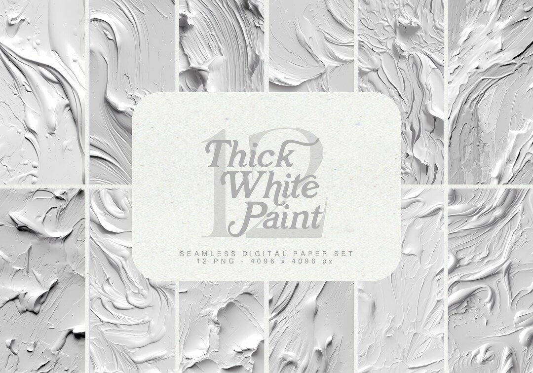 Thick White Paint Background Thick Paint Texture White Paint Digital ...