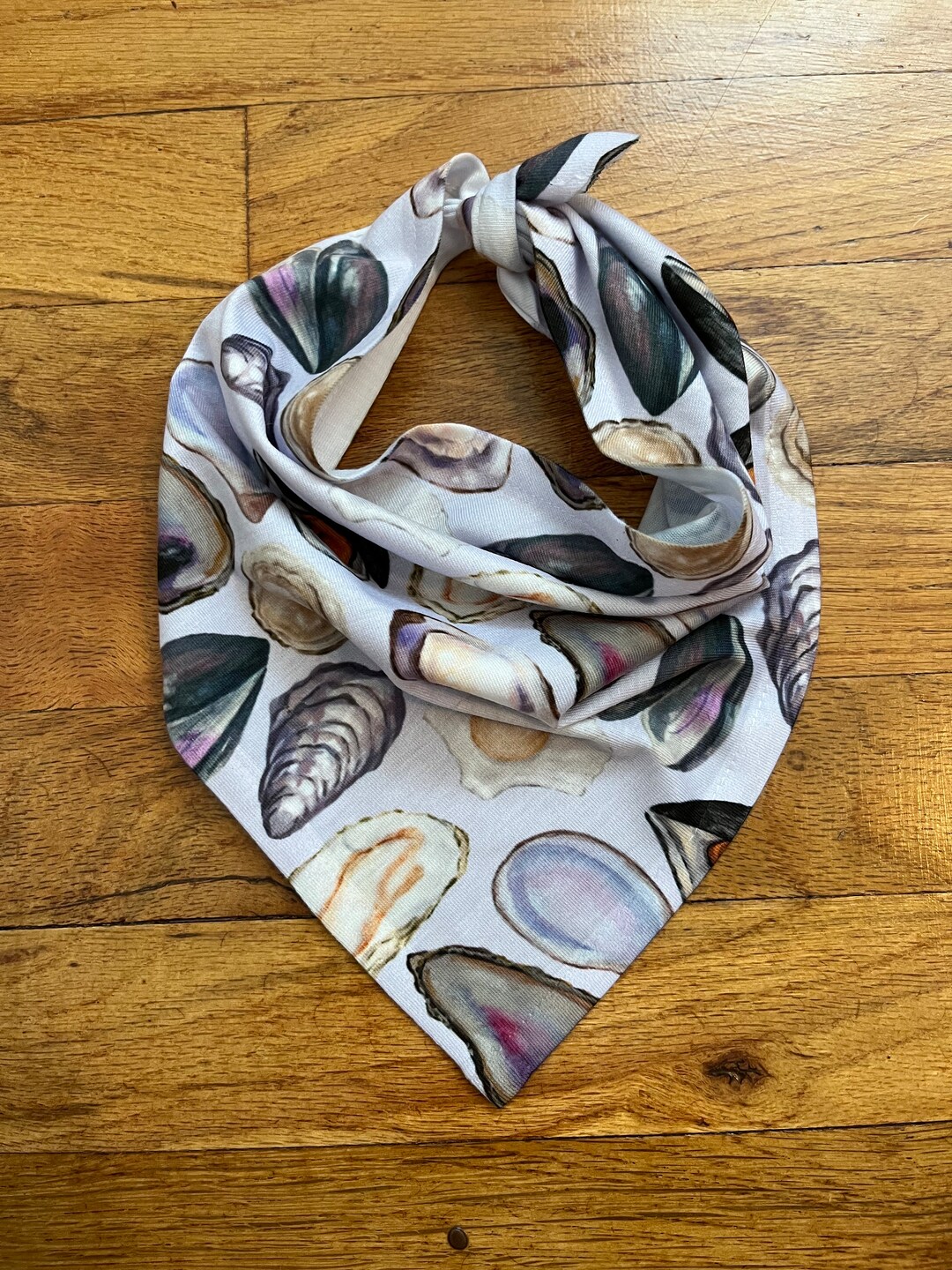 Sea Shells Dog Bandana Beachy Coastal Dog Scarf Shellfish - Etsy