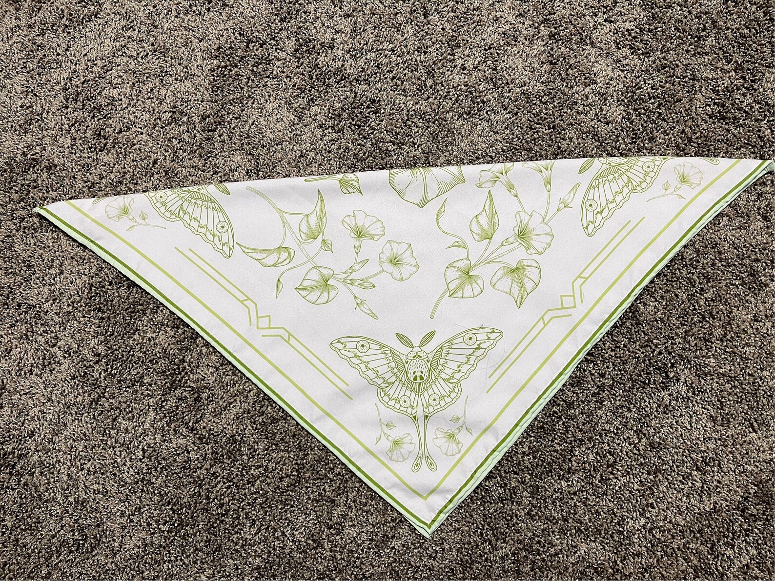 Morning Glory Bandana Moths Mythical Medieval Scarf Boho Accessory - Etsy
