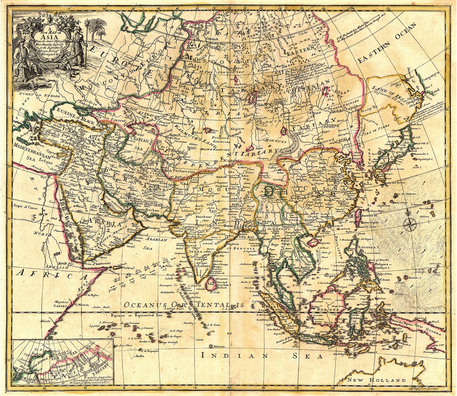 Map of Asia 1721 High Resolution Digital Download - Etsy