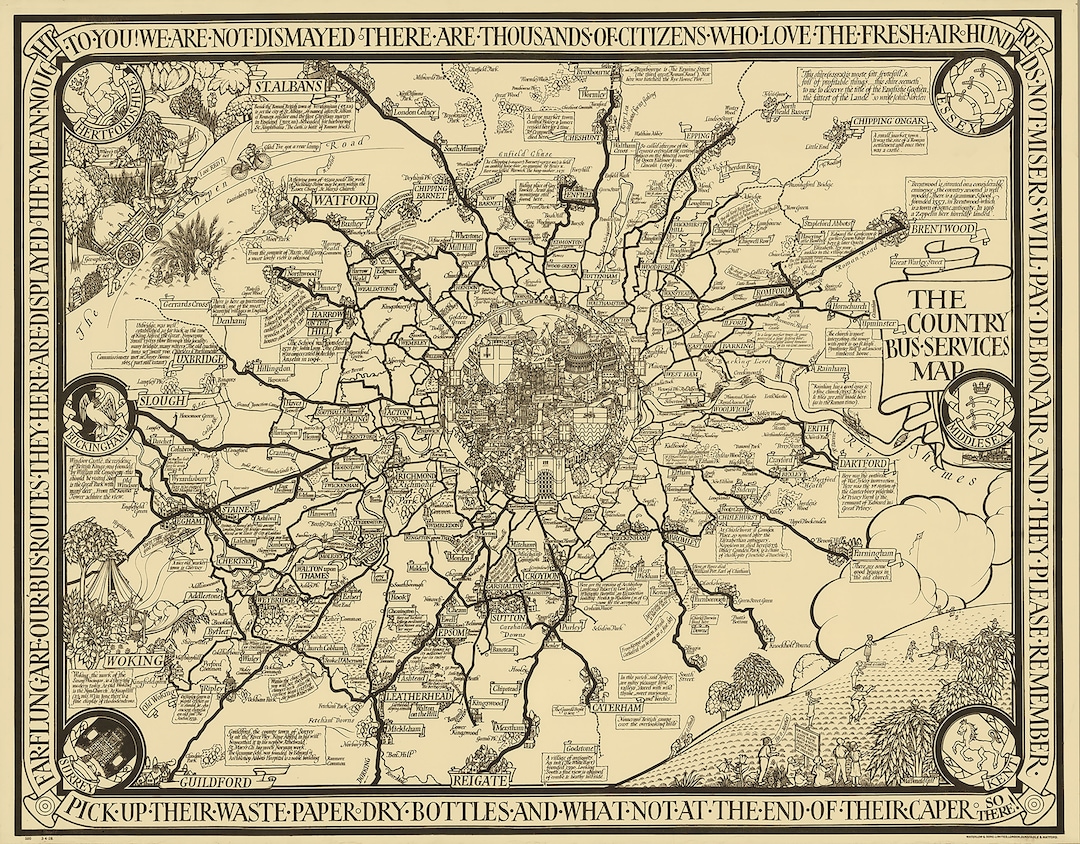 Map of London 1928 High Resolution Digital Download - Etsy