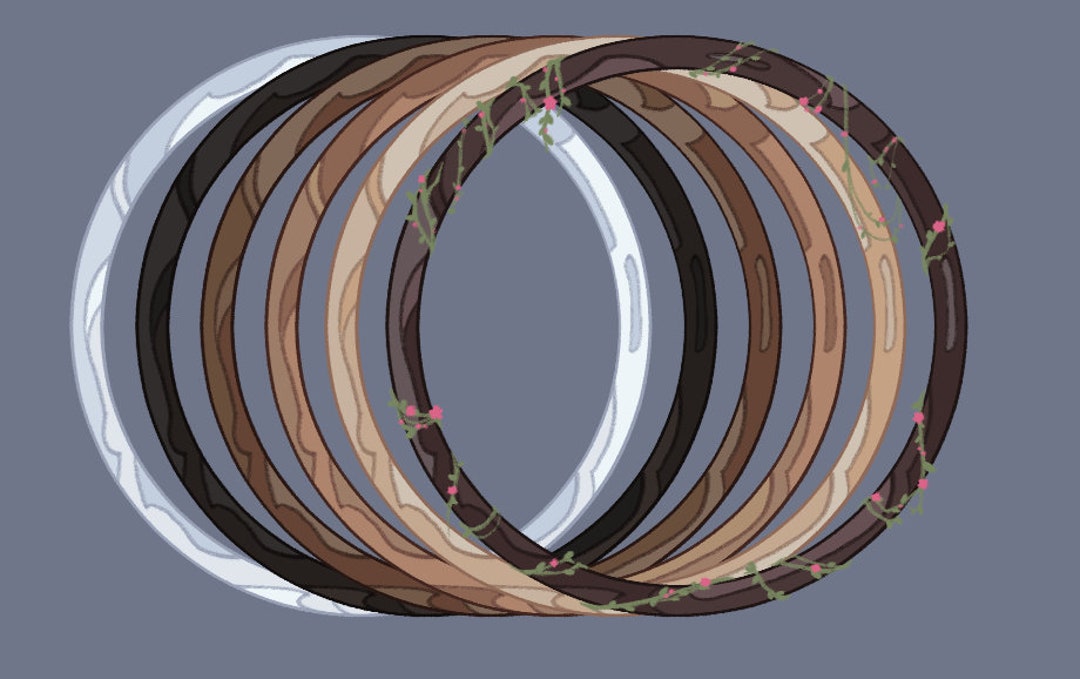 D&D Token Borders - Wood // Digital Token / Token Frame / Foundry VTT ...