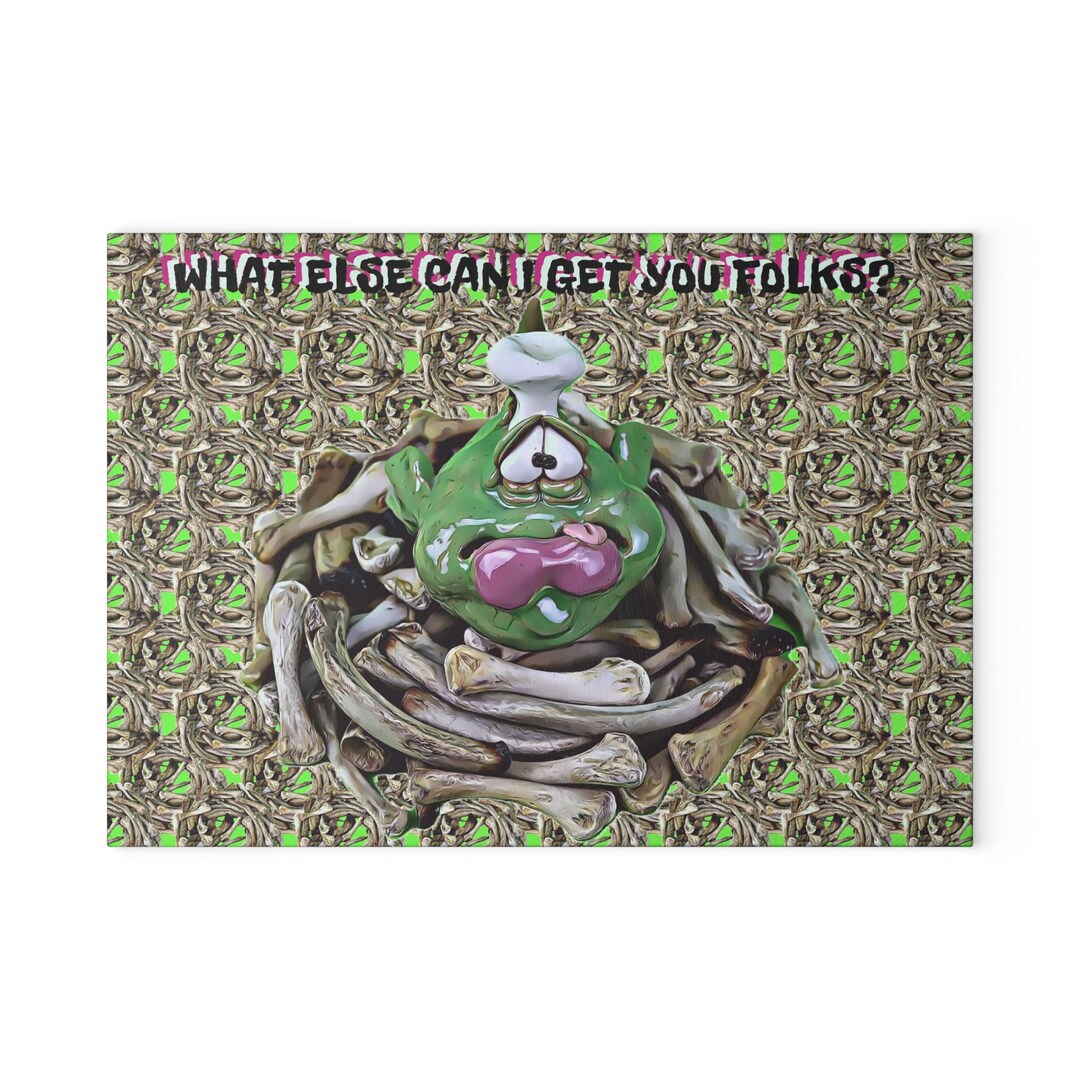Wacky Fish Bones Cutting Board, Besties Hostess Gift, Artsy Cocktails ...
