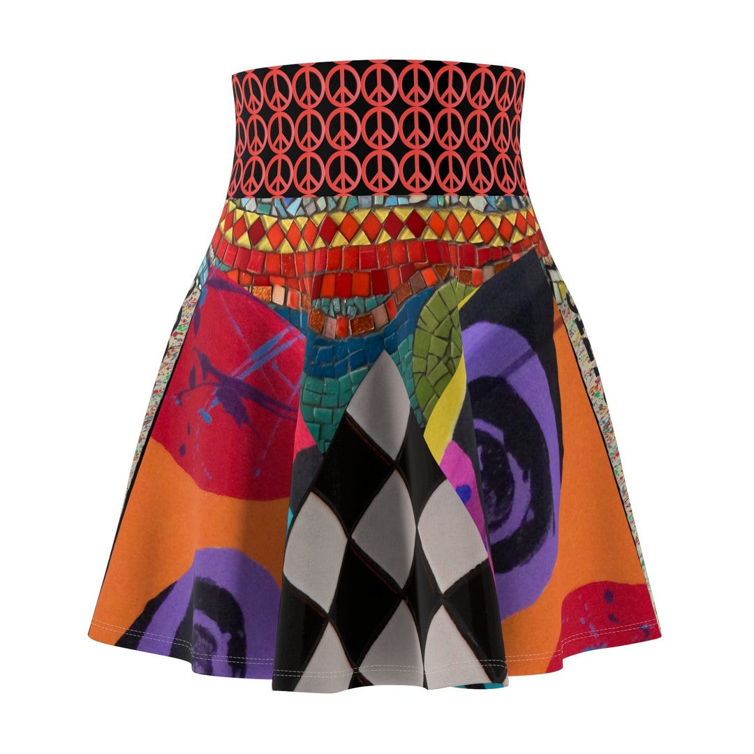 Unique Colorful Abstract Bohemian Patchwork Retro Funky Artsy Vibes One ...