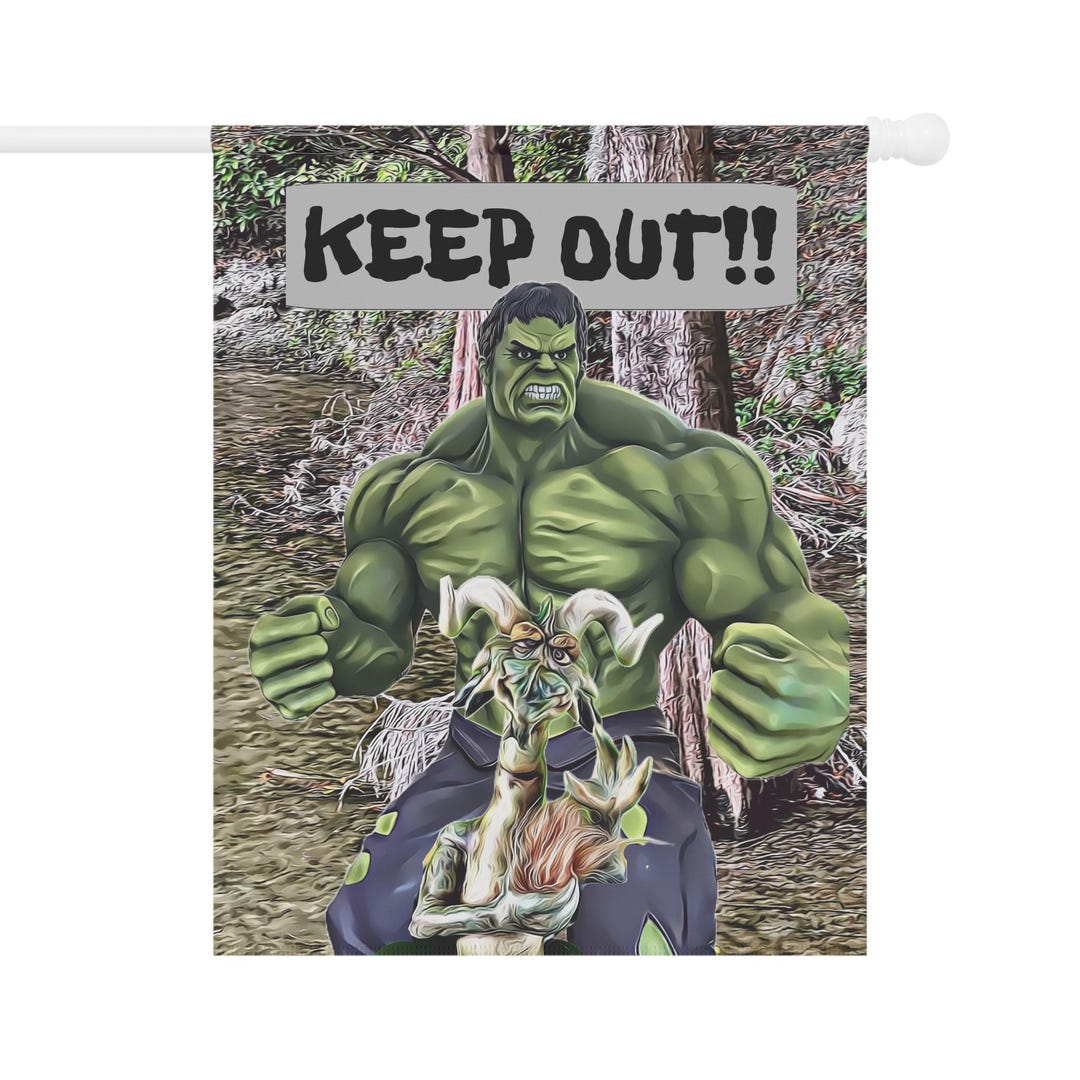 Dragon Bathing in Hulks Swamp Posted Keep Out Garden Art Decoration ...