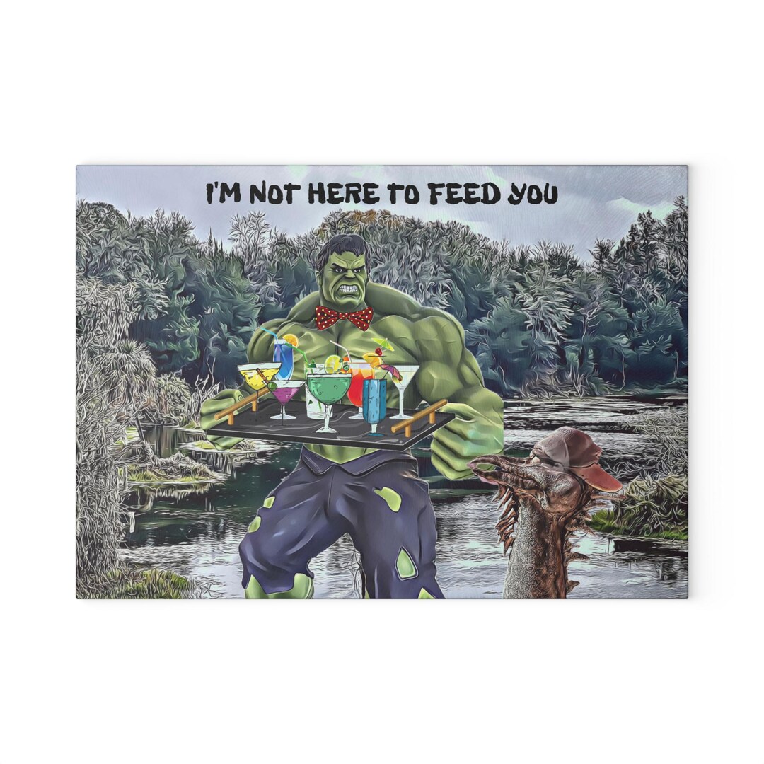 Hulk Serving Platter, Housewarming Drink Tray, Fun Cheese Plate ...