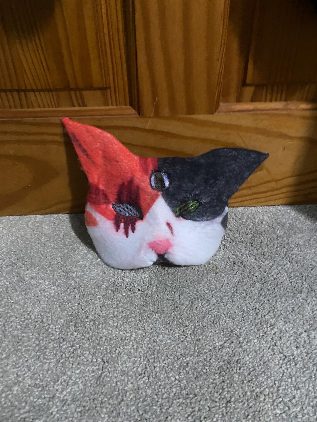 Fully Felted Calico Cat Therian Mask - Etsy