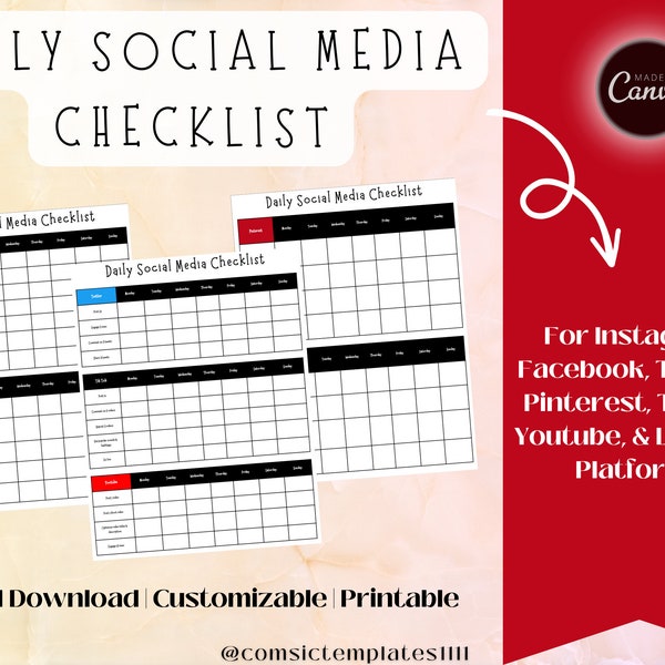 Small Business Daily Checklist - Etsy