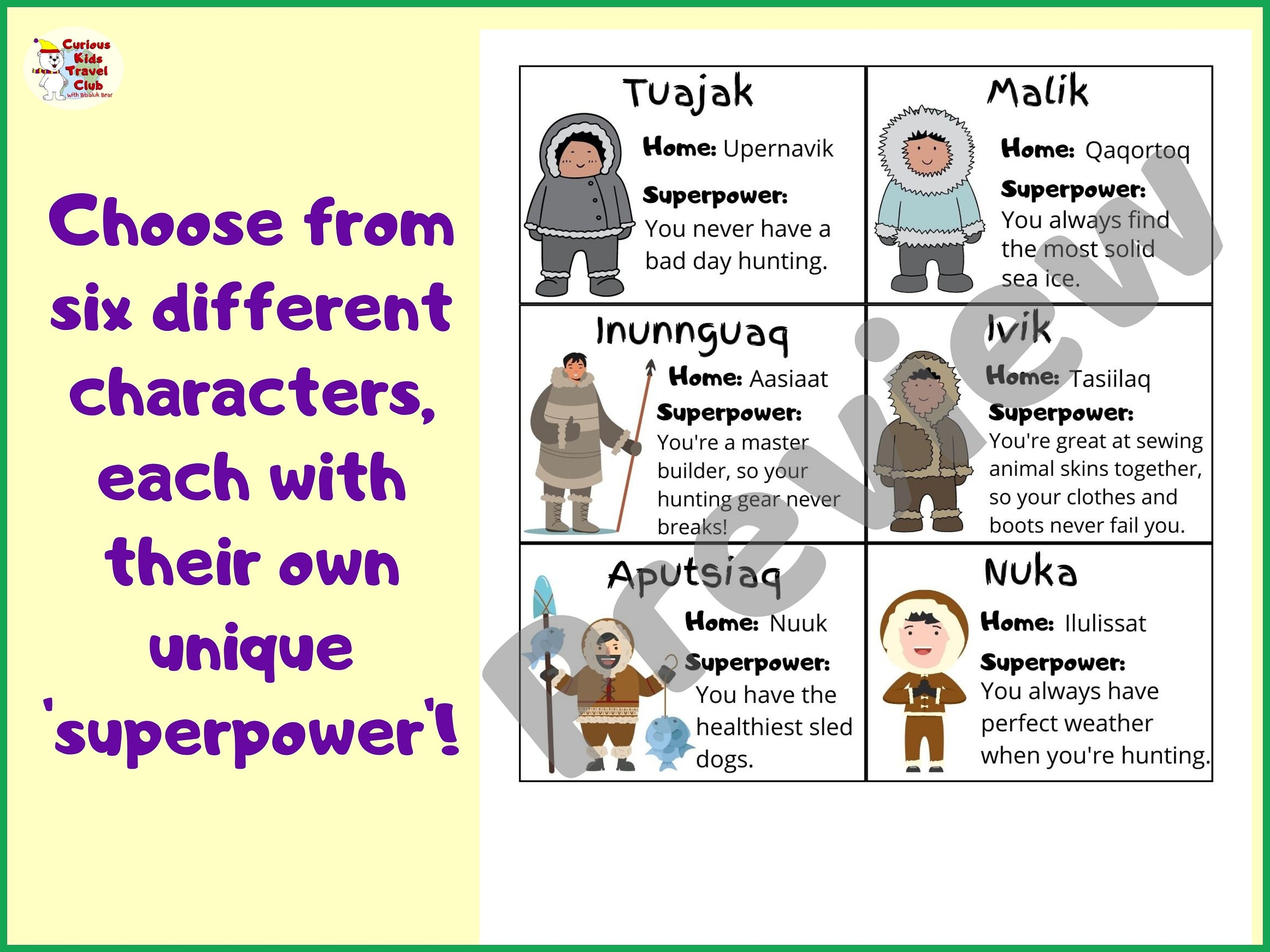 Greenland Adventure Board Game for Kids and Adults Printable Homeschool ...