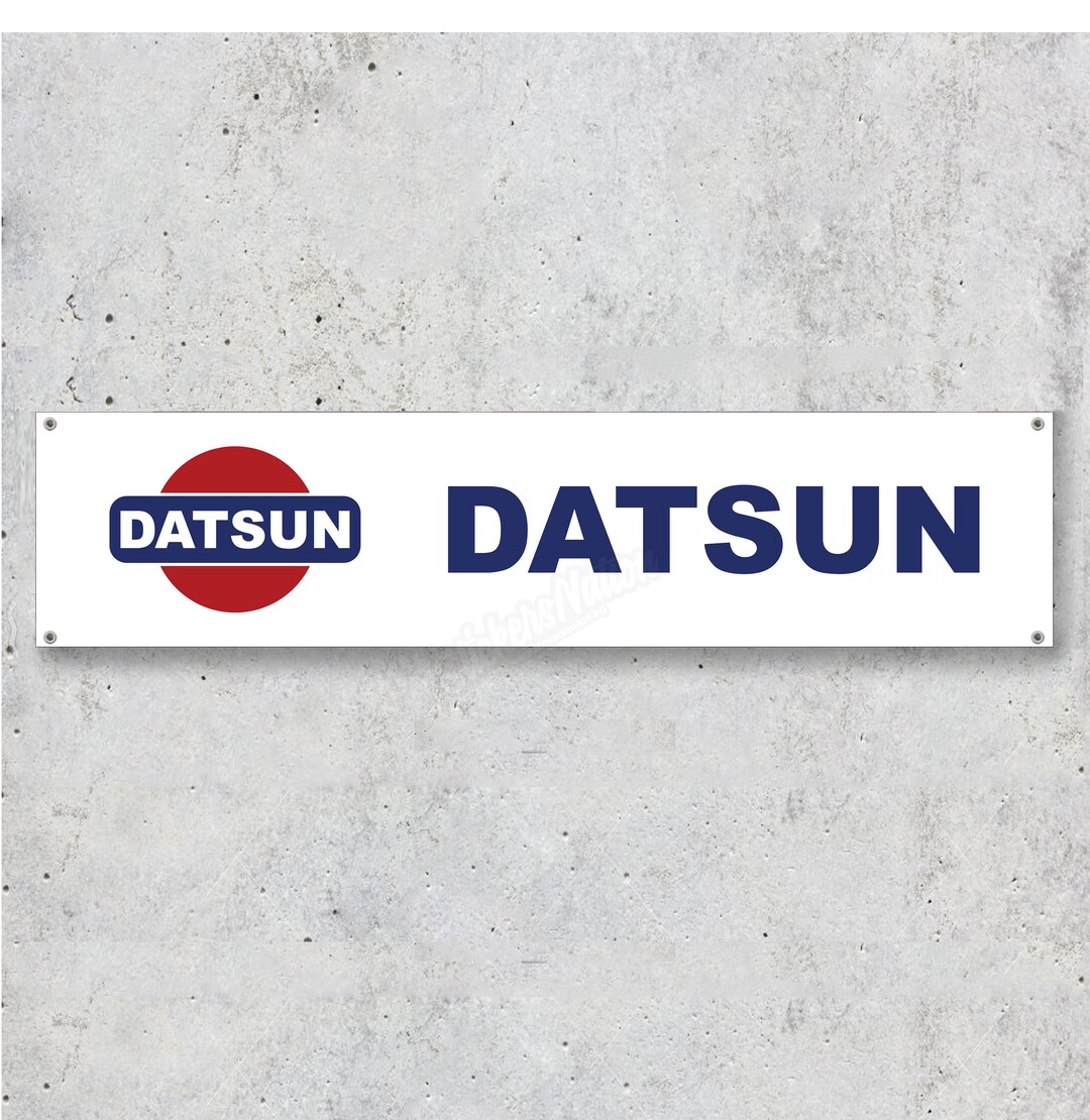 DATSUN Vinyl Banner Garage Sign Decoration Workspace Bike Automotive ...