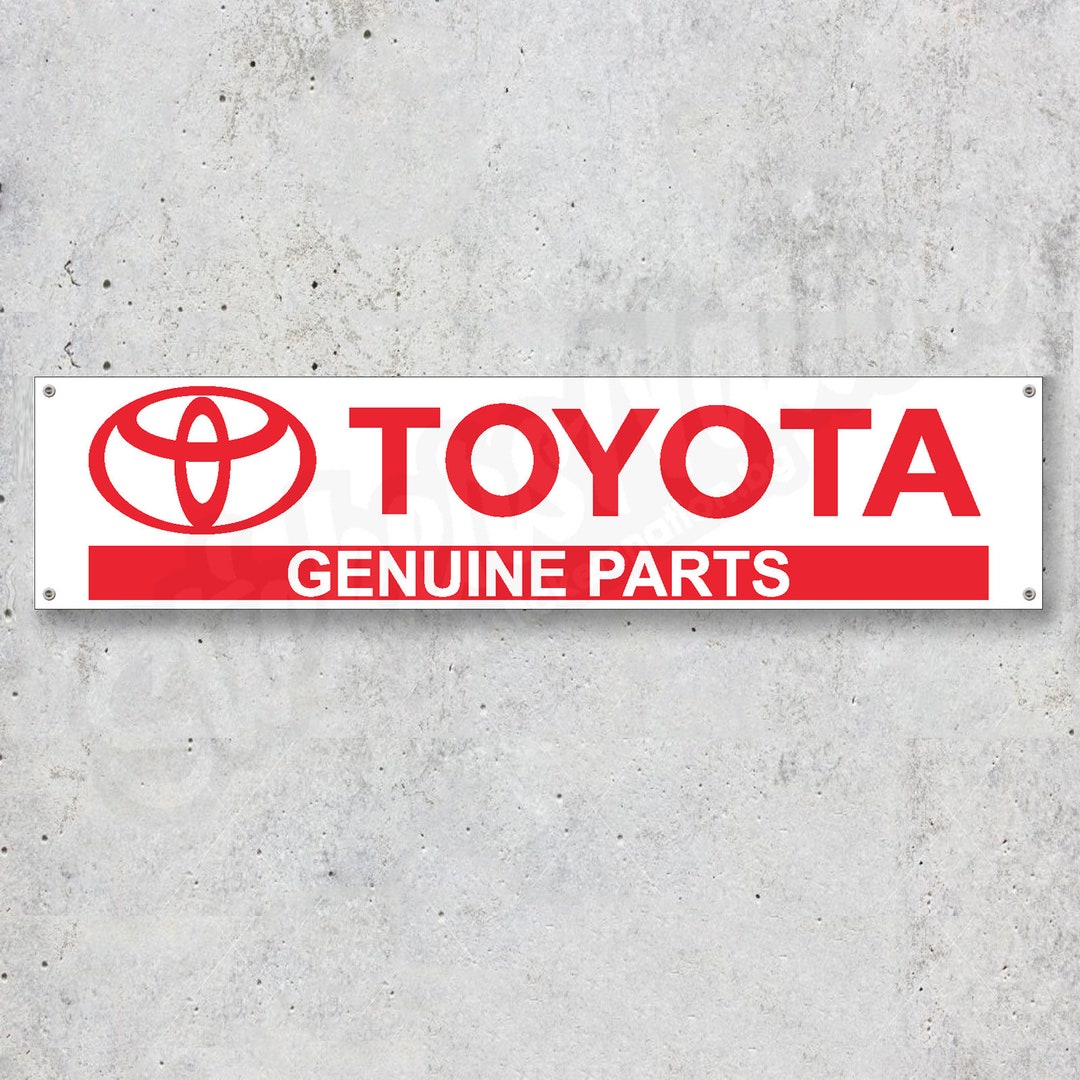 TOYOTA GENUINE PARTS Vinyl Banner Garage Sign Decoration - Etsy