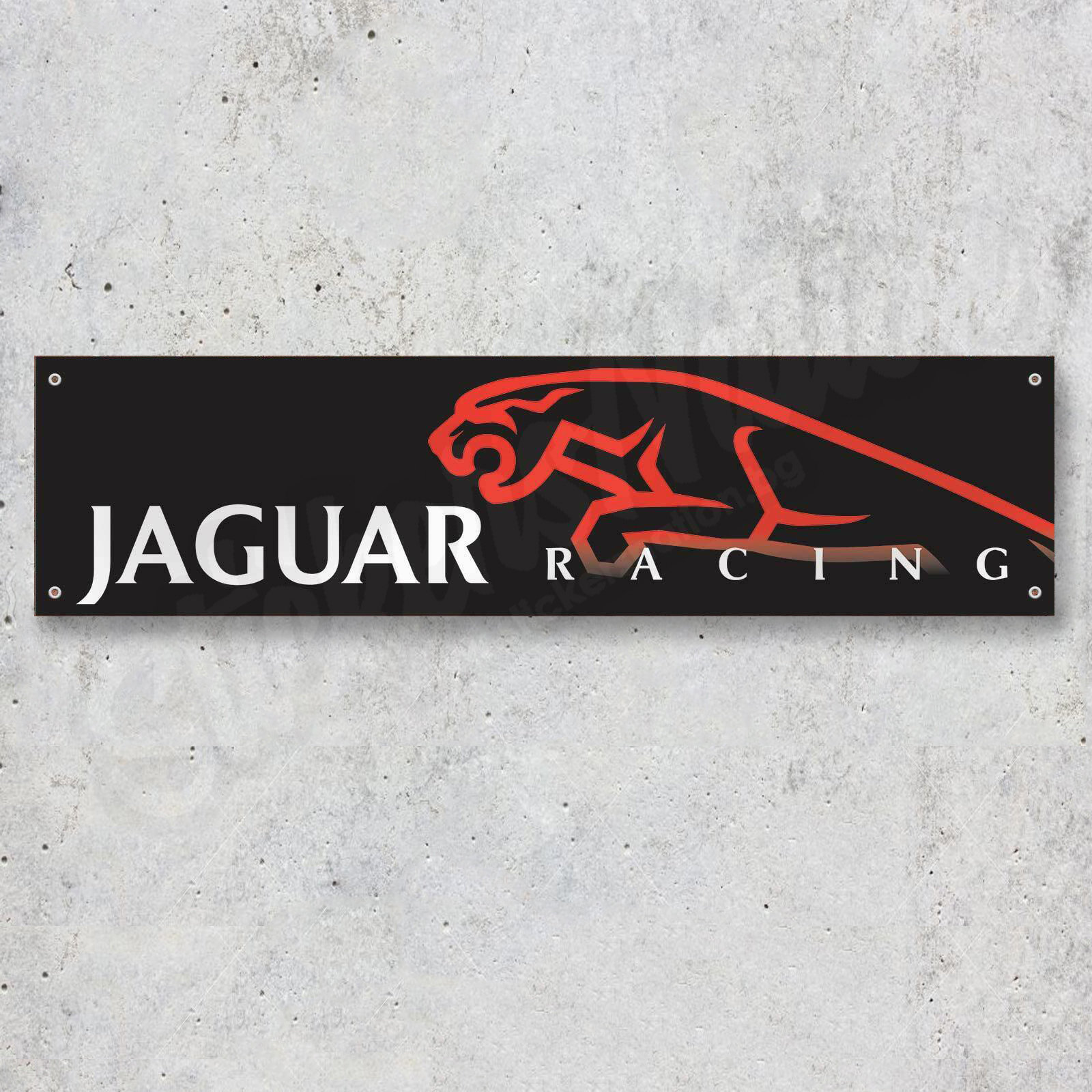 Jaguar Racing Vinyl Banner Garage Sign Decoration Workspace Bike ...