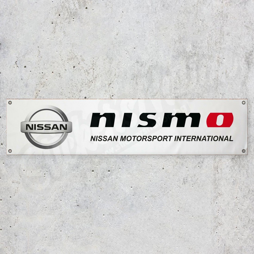 Nissan Nismo Vinyl Banner Garage Motorsport Motorbike Sign Decoration ...