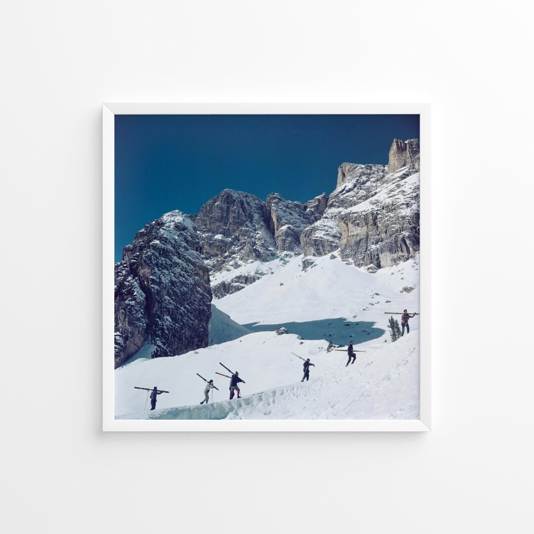 Slim Aarons Cortina Dampezzo Print Poster, Vintage Print, Photography ...