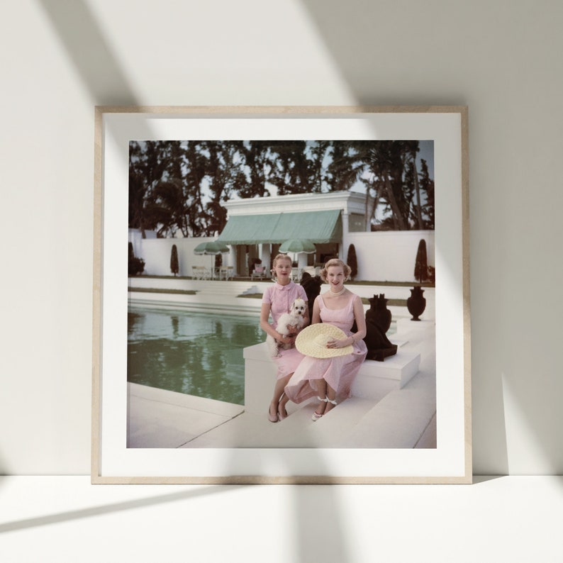 Slim Aarons Palm Beach Socialites Print Poster, Vintage Print ...