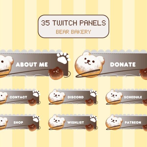 Bakery Twitch Overlay - Etsy
