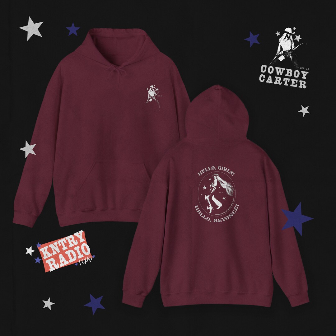 Beyoncé Cowboy Carter Hoodie, Beyoncé Fan Merch, Custom Beyoncé ...