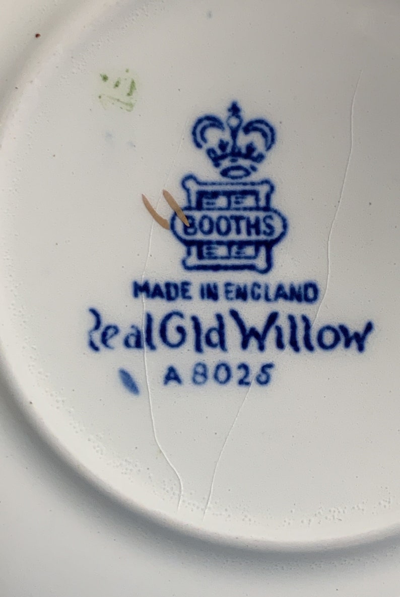 Vintage Booths Real Old Willow Oversized Cups and Saucers - Etsy