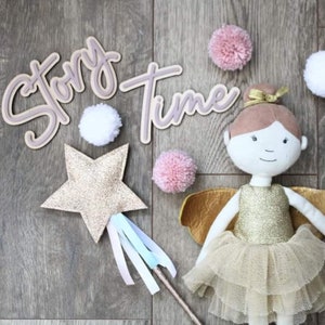 Story Time Wall Sign Kids Playroom, Bedroom Scandi Natural Wall Decor ...