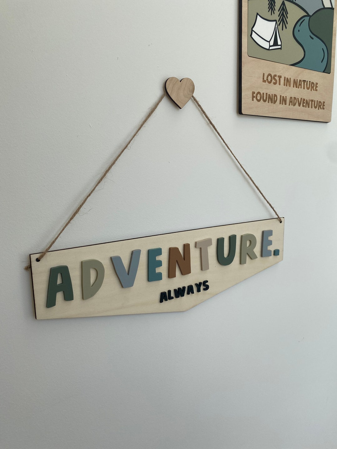 Adventurer Wall Sign Adventure Theme Kids Bedroom Playroom Scandi ...