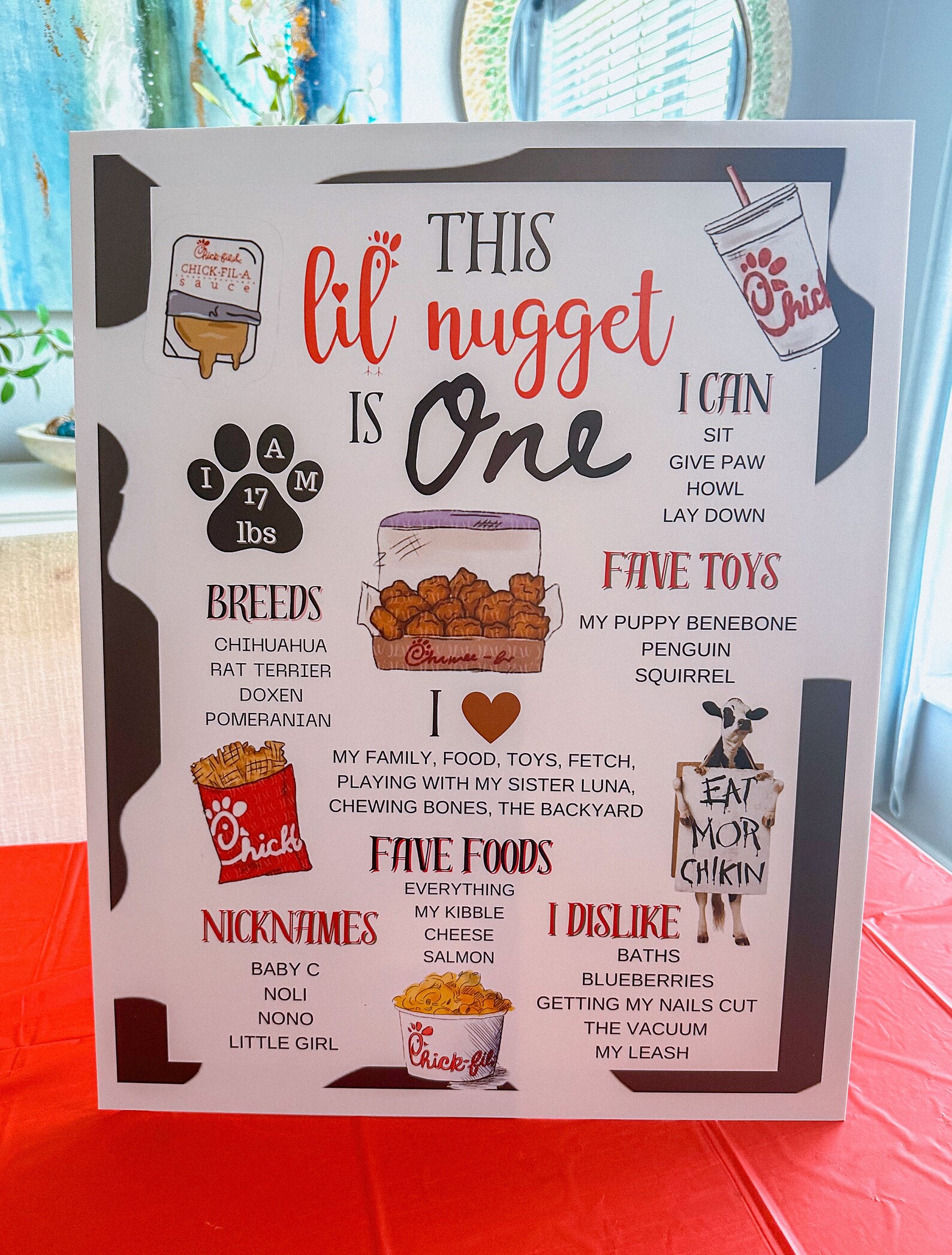 Chickfila Little Nugget 1st Birthday Sign - Etsy