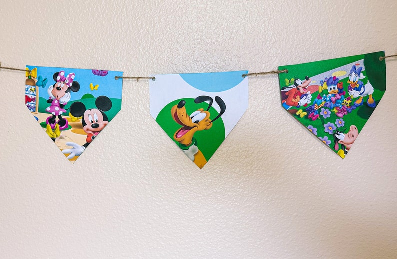 Mickey & Friends Banner - Mickeys Clubhouse - Etsy