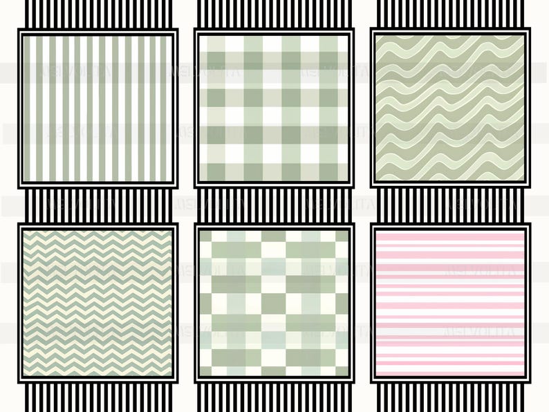 Pastel Digital Paper Set, Seamless Pattern, Pastel Patterns, Printable ...