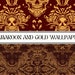 Vintage Digital Paper Set, Seamless Pattern, Red and Gold Patterns ...
