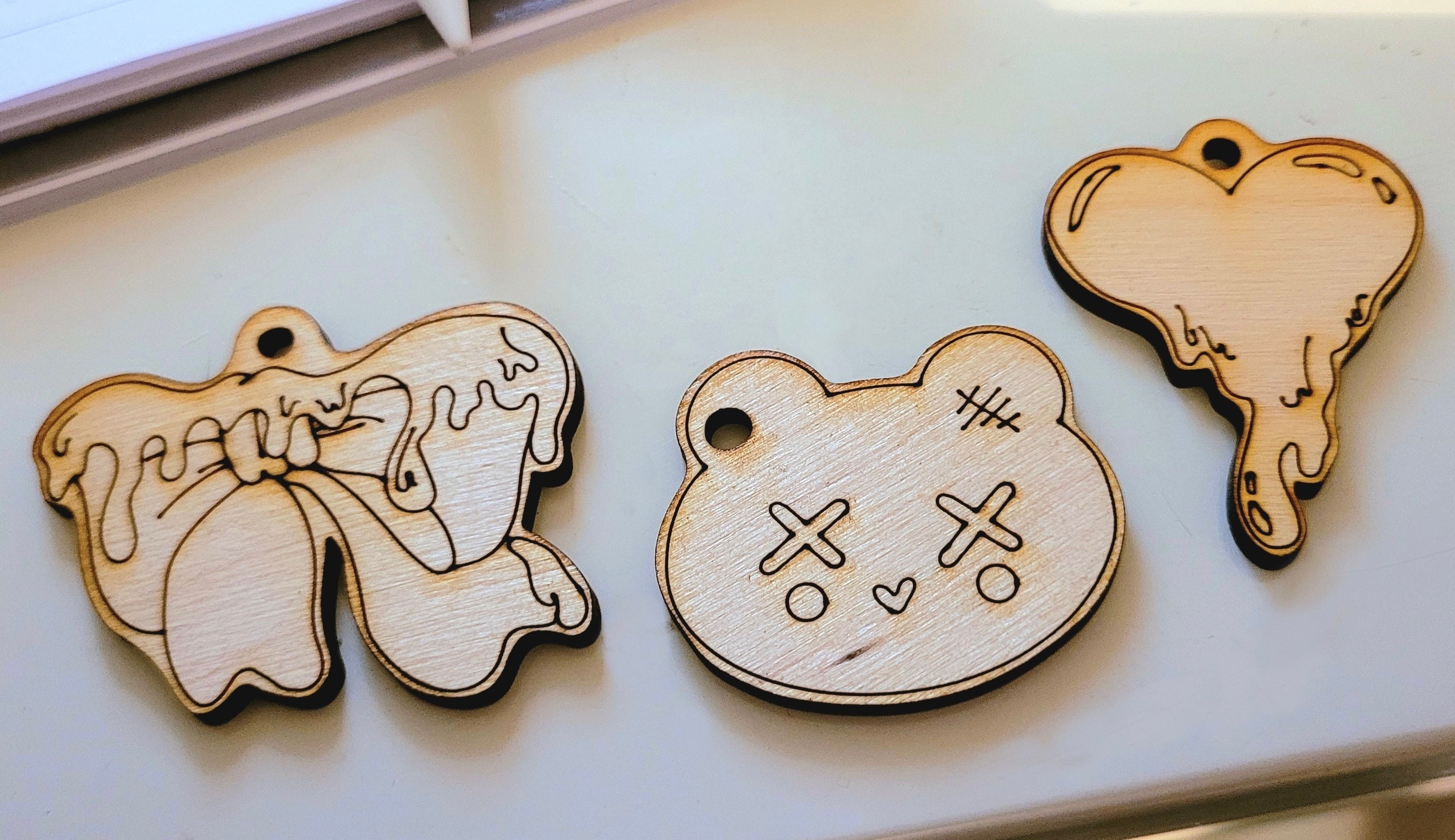 Pastel Goth Keychains - Glowforge Laser Cut - SVG/PNG/PDF Files ...