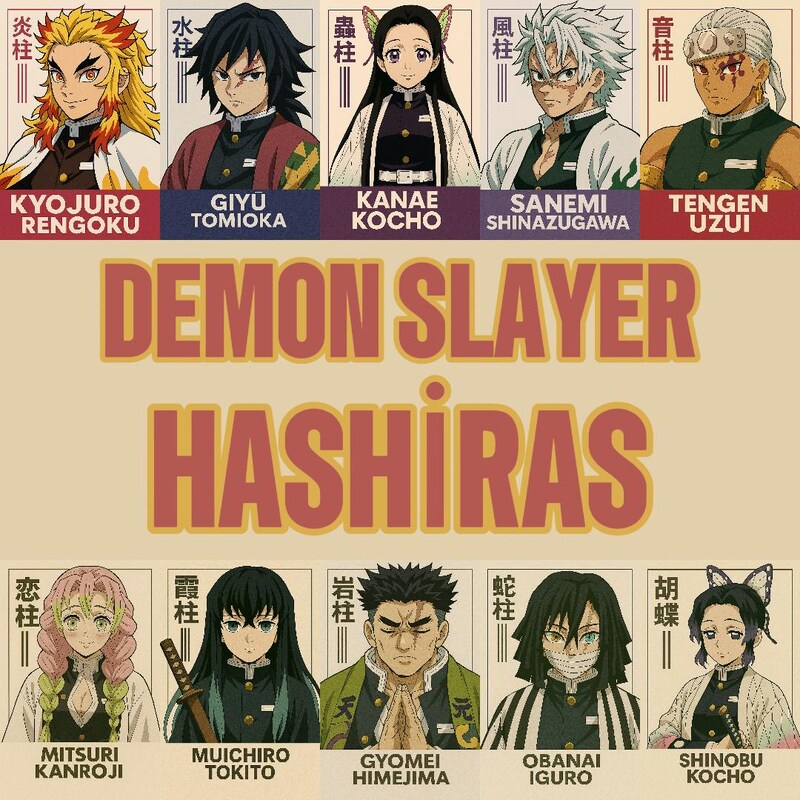 Demon Slayer Hashira Art - Etsy