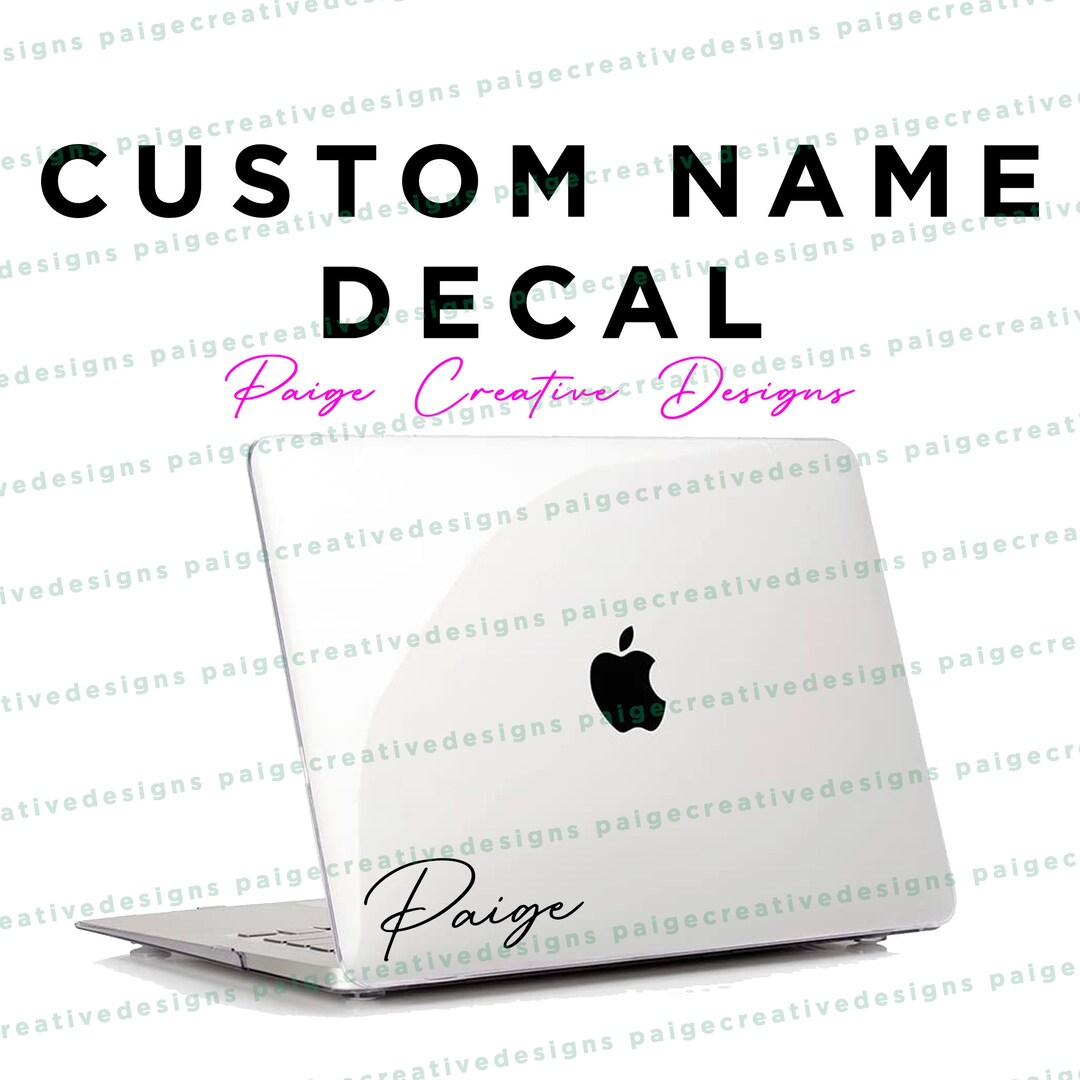 Custom Name Decal Sticker - Etsy