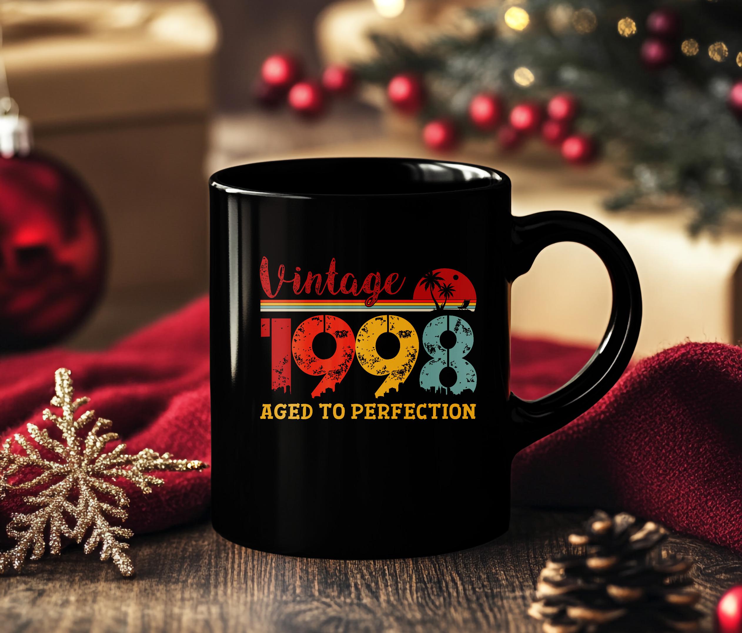 Vintage 1998 Aged to Perfection SVG, 27th Birthday Design, Vintage ...