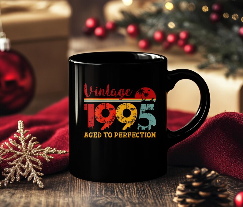 Vintage 1995 Aged to Perfection SVG, 30th Birthday Design, Vintage ...