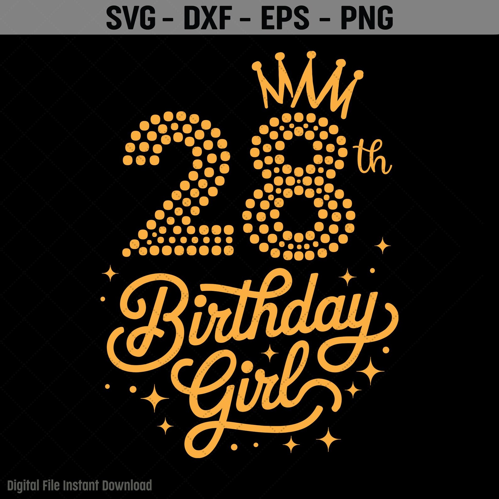 28th Birthday Girl SVG, It's My 28th Birthday Svg, 28 Years Old ...