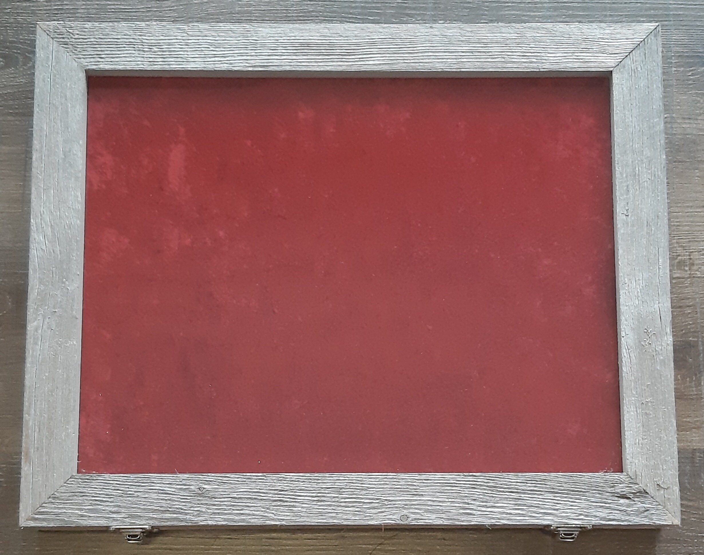 Wooden Display Case - Grey, Barn Wood Frame - Etsy