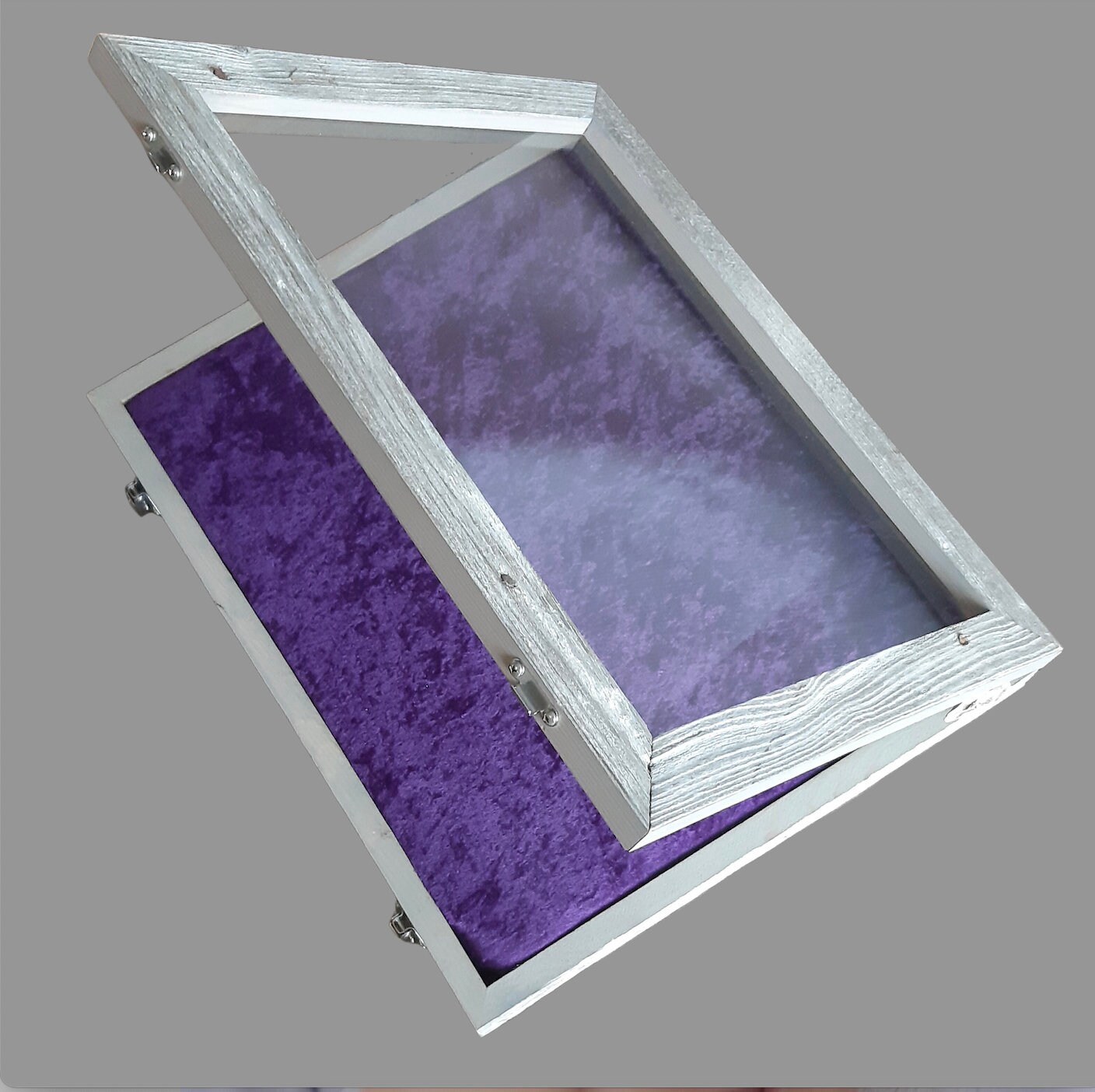 Artifact Display Case - Grey, Barnwood Frame - Etsy