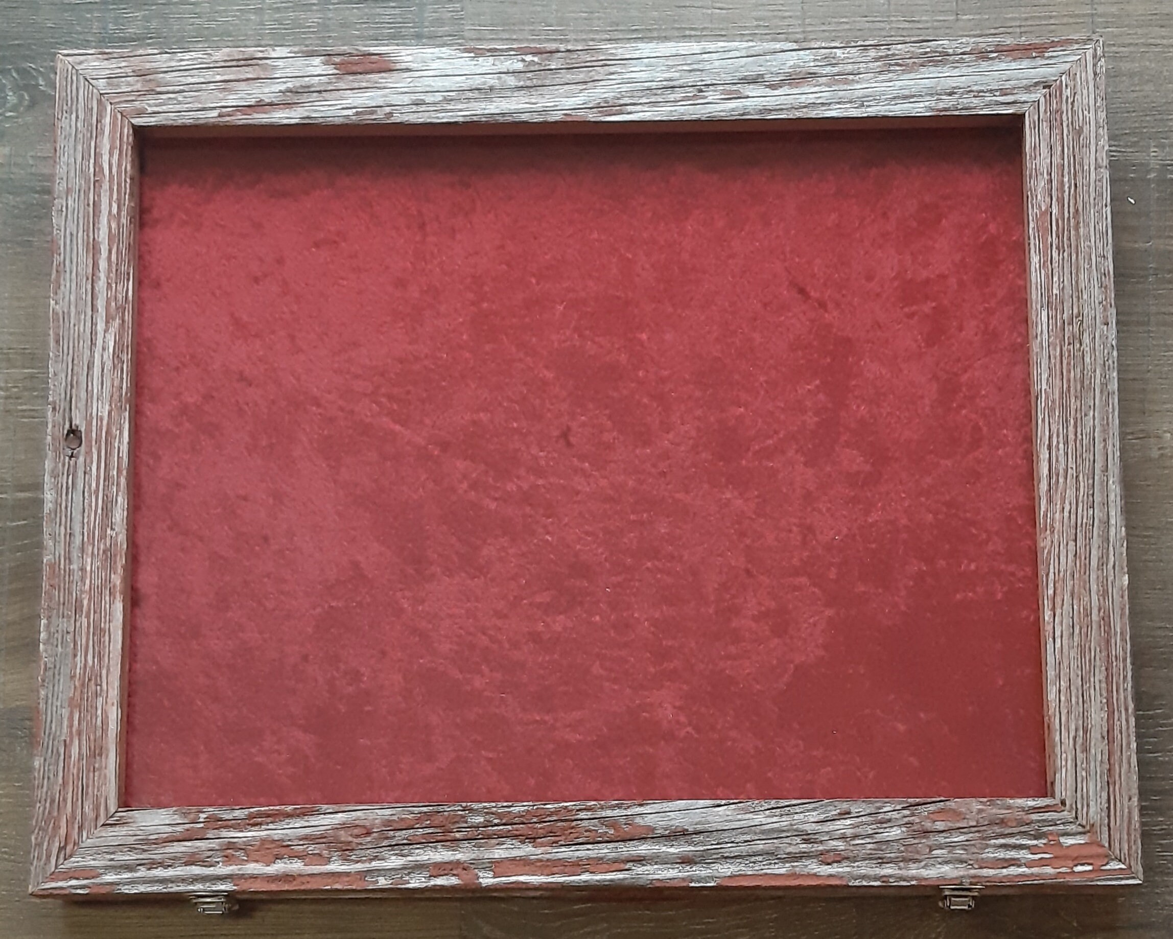 Artifact Display Case - Red, Barnwood Frame - Etsy