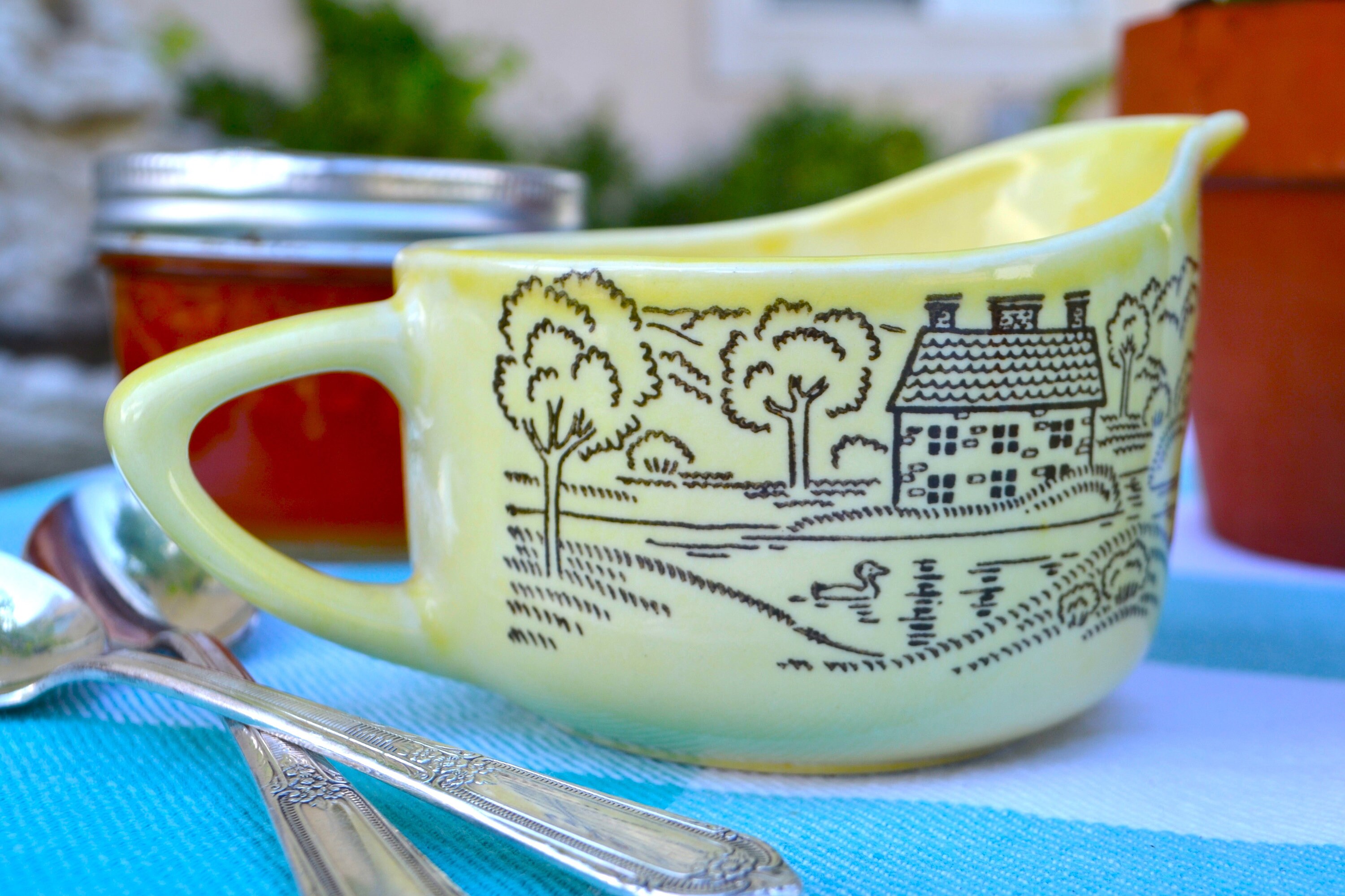 1950's Vintage Buck Farms Bowl and Creamer Set - Etsy