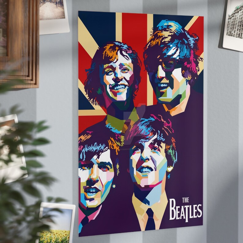 The Beatles Poster the Beatles Art Print Fan Poster Gift - Etsy