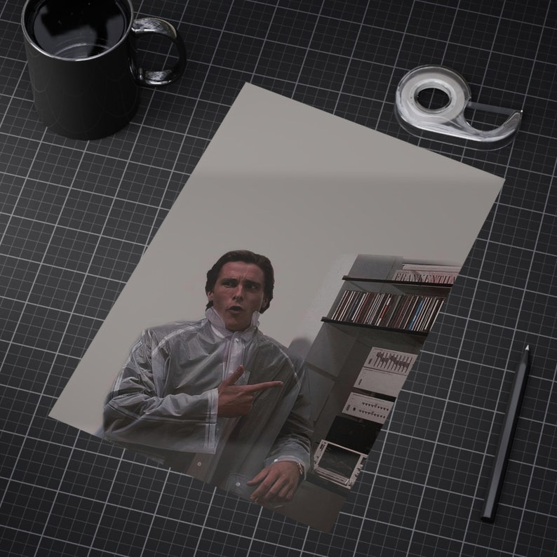 American Psycho Poster, Patrick Bateman Art Print. Vintage Poster ...