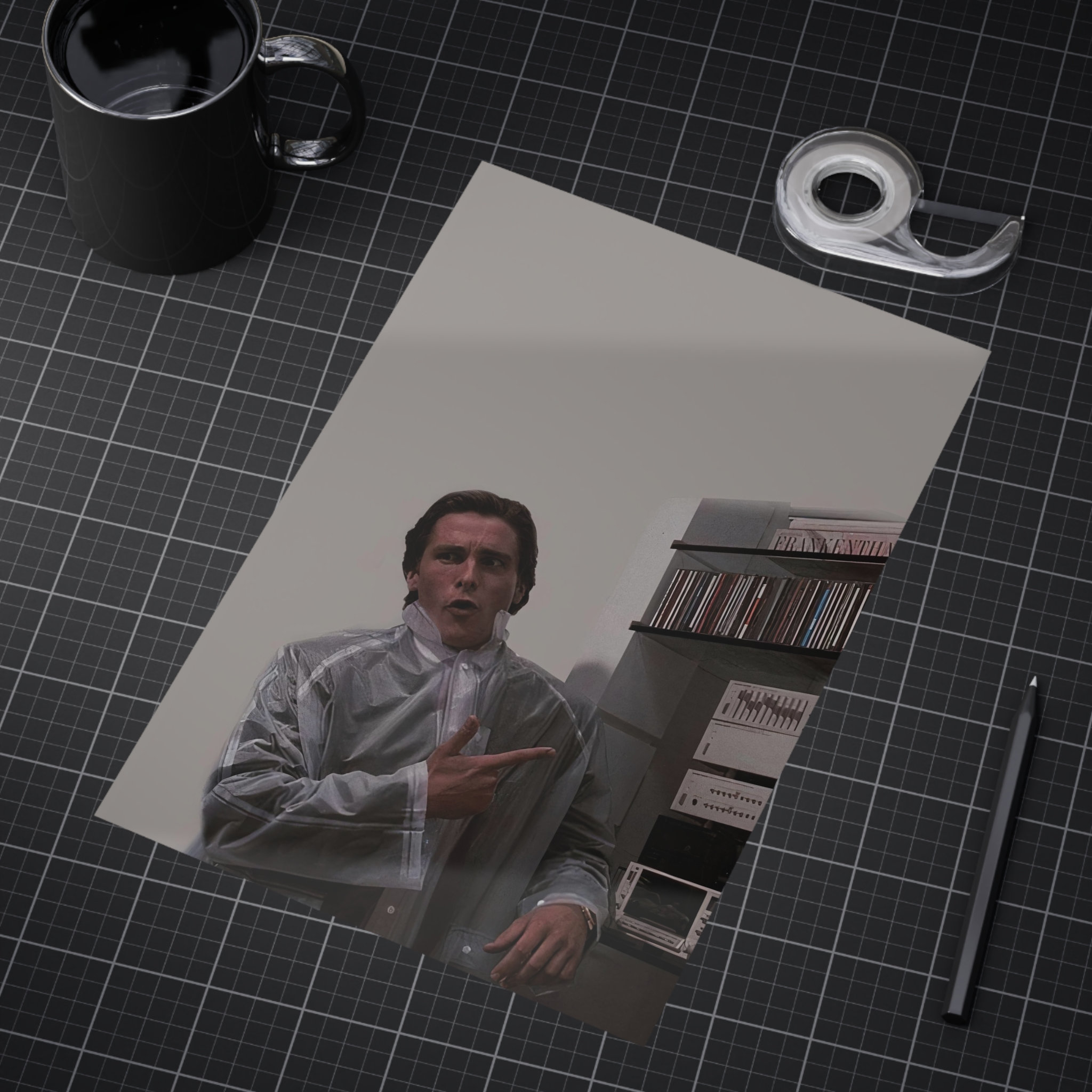 American Psycho Poster, Patrick Bateman Art Print. Vintage Poster ...