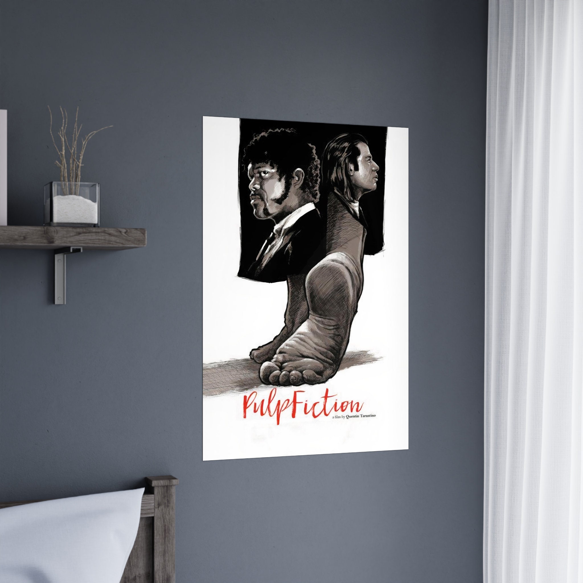 Pulp Fiction Movie Poster, Pulp Fiction Poster, Retro Modern Poster ...
