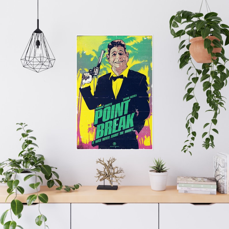 Point Break Poster, Vintage Movie Poster, Minimalist Art, Retro Modern ...