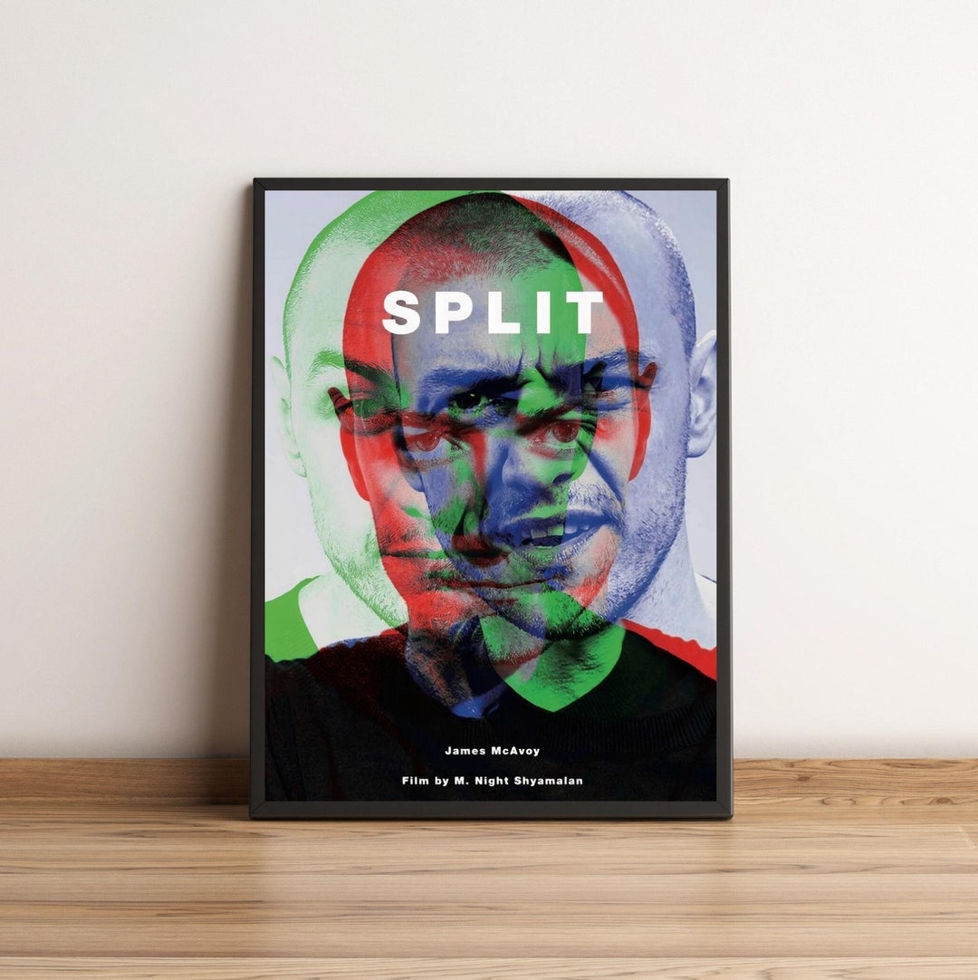 Split Movie Poster, Retro Vintage Poster, Minimalist Movie Poster ...
