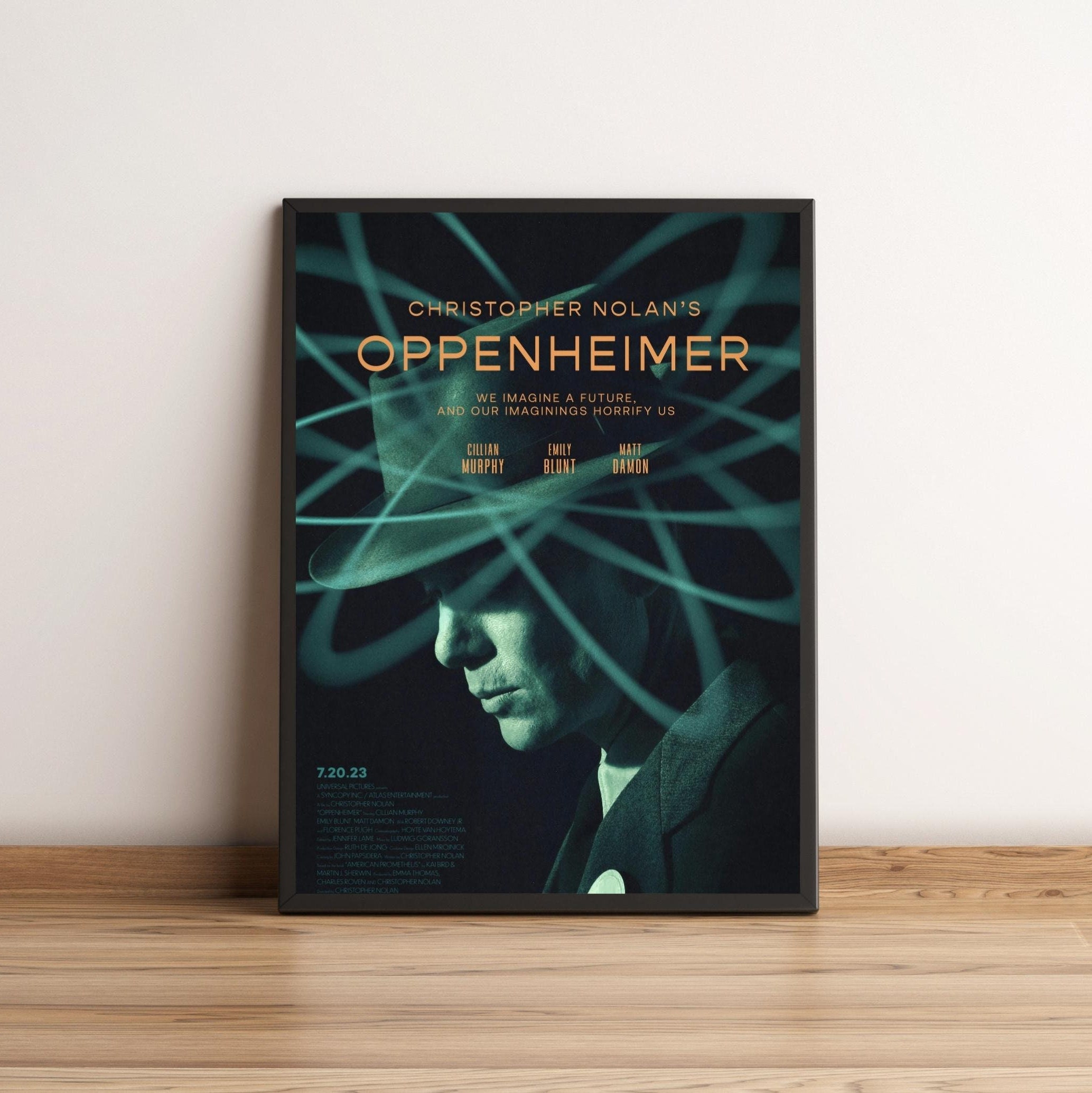 Oppenheimer Poster, Christopher Nolan Poster, Minimalist Movie Poster ...