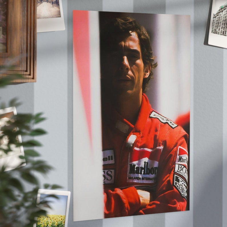 Ayrton Senna Poster, F1 Racing Poster, Canvas Print, F1 Wall Decor ...