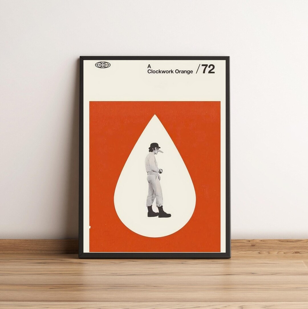 Clockwork Orange Poster, Retro-vintage Poster, Movie Poster, Retro ...
