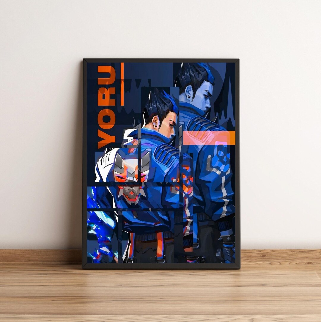 Valorant Yoru Poster, Valorant Wall Art, Wall Hangings, Art Print, Ryo ...