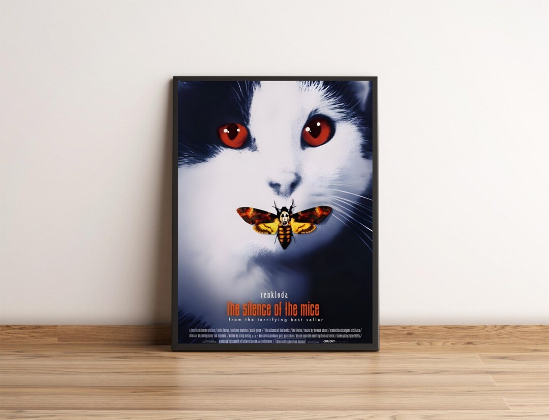 Funny Cat Poster the Silence of the Lambs Cat Lover Poster - Etsy